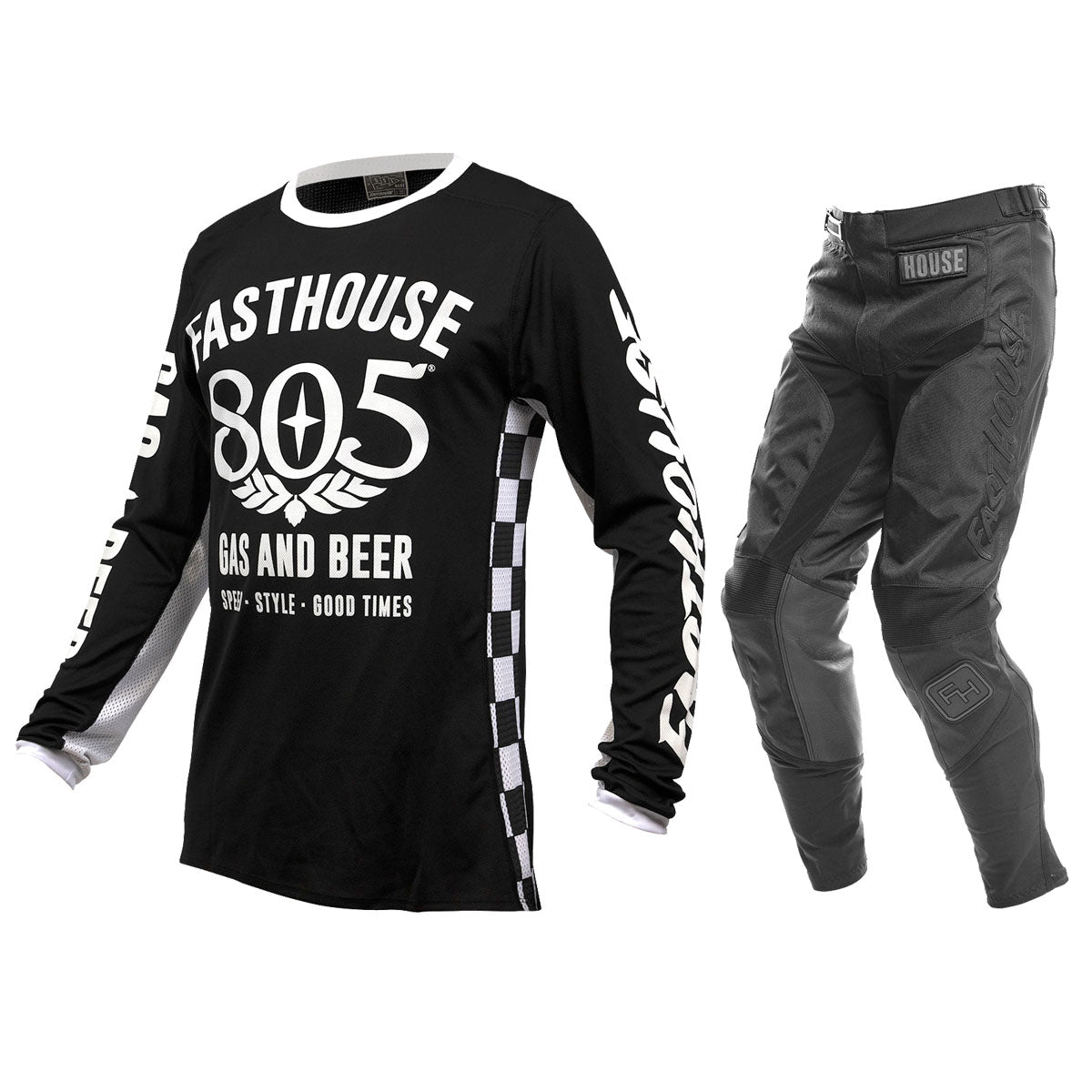 Fasthouse 805 Grindhouse Newhall Gearset / Jersey & Pant Combo ...